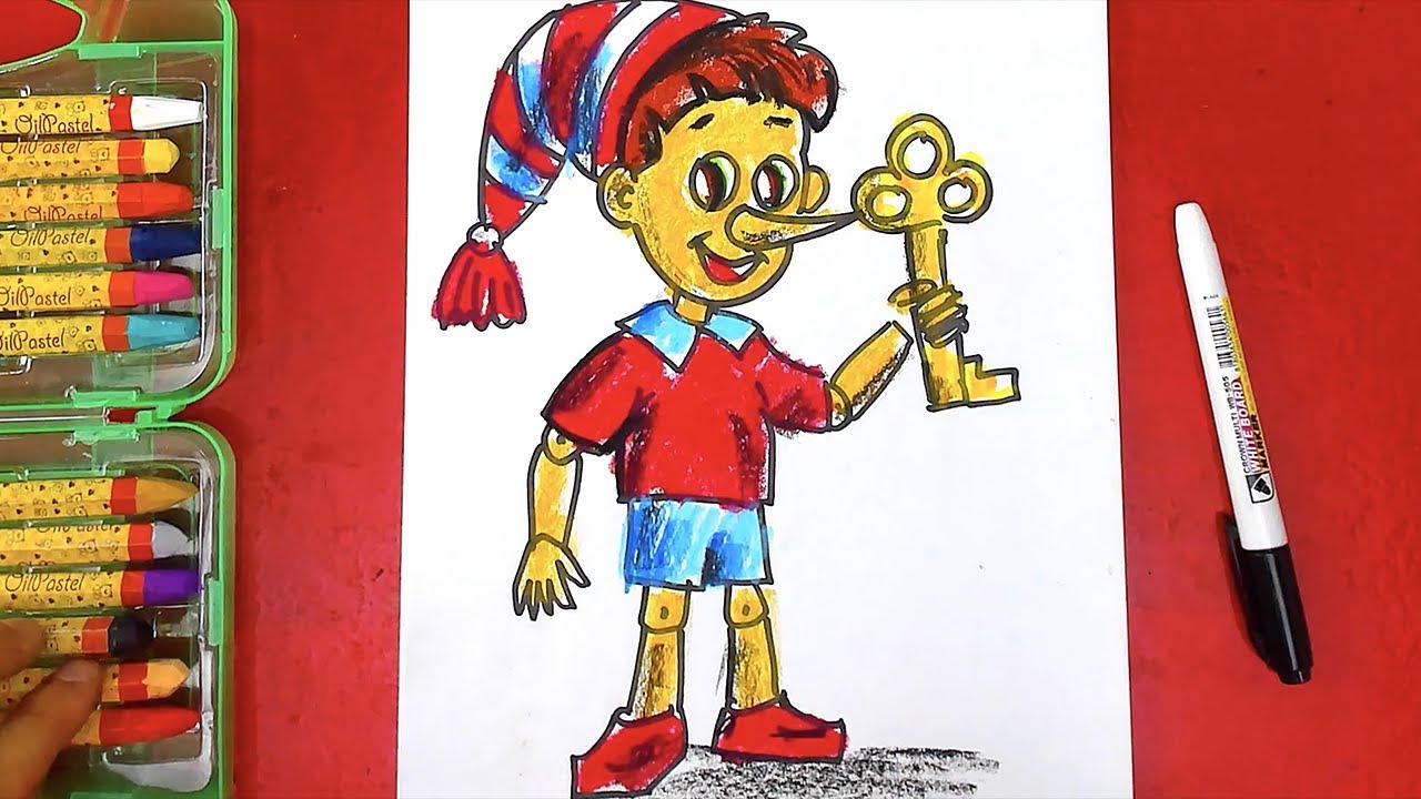 How to draw Pinocchio - YouTube
