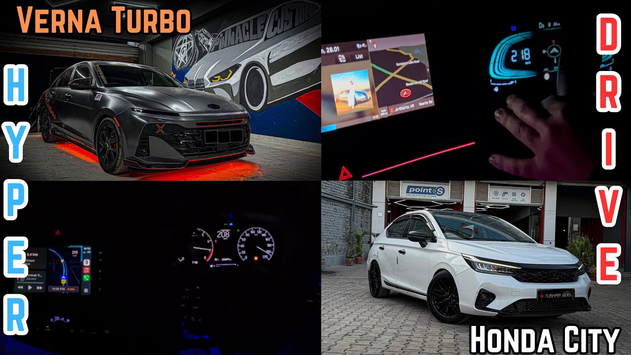 Verna Turbo Stage 1+ Tuned & Honda City Full System Exhaust {Hyperdrive ...