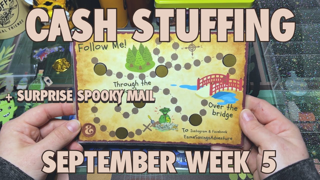 Cash Stuffing 💸 + Surprise Spooky Mail 👻 | Sept. Week 5 $300 - YouTube