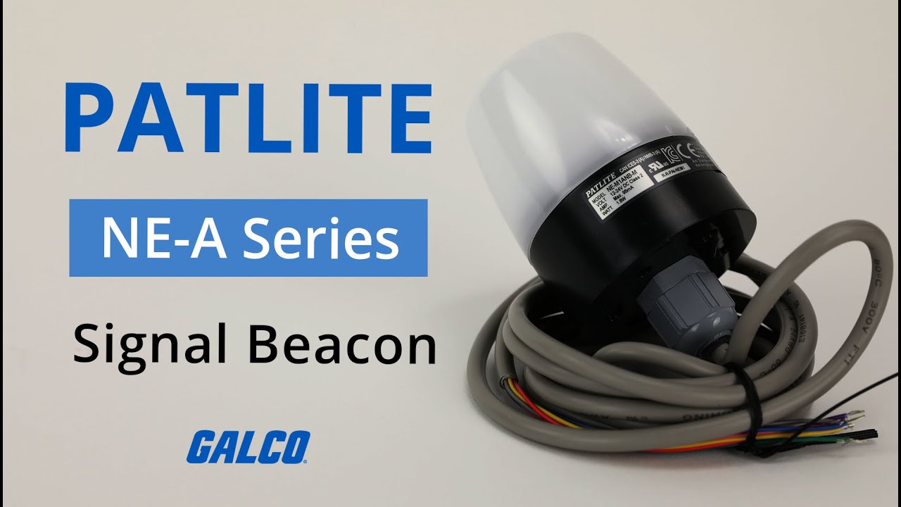 PATLITE NE-A Series Signal Beacon - YouTube