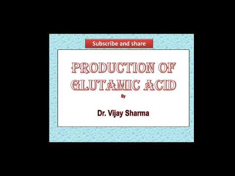Production of glutamic acid by fermentation - YouTube