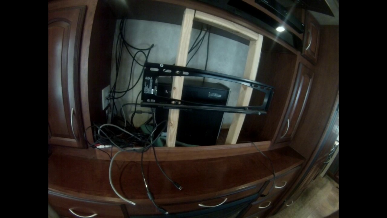 HOW TO INSTALL FLAT SCREEN TV IN MY RV - YouTube