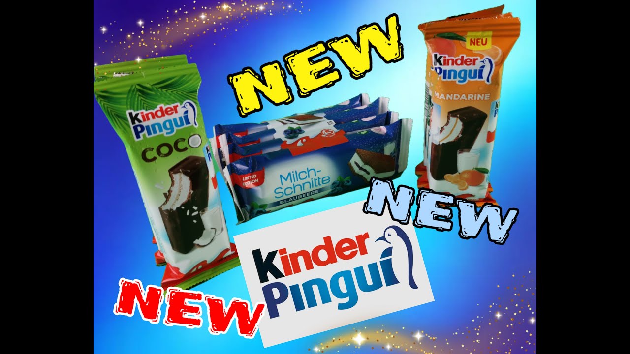 Kinder Pingui Mandarine,Coco Ferrero Test,ASMR Unboxing,New Limited ...