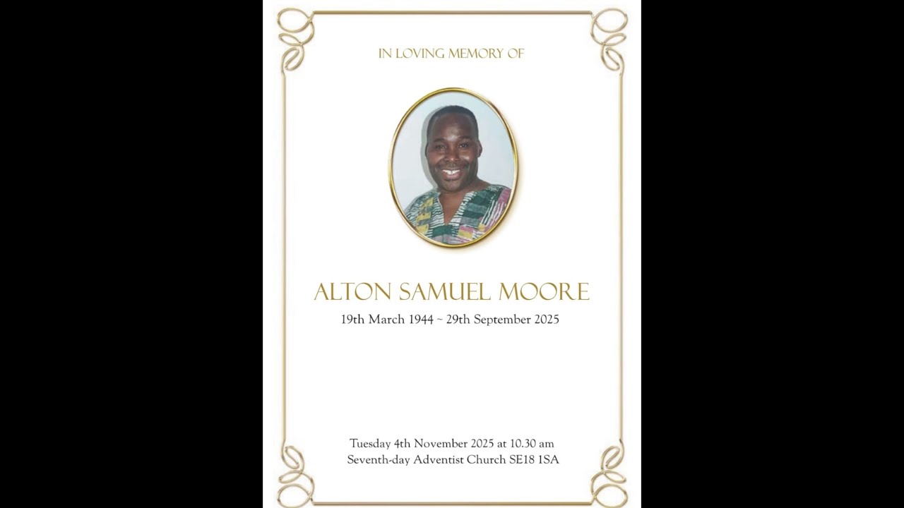 IN LOVING MEMORY OF ALTON SAMUEL MOORE - YouTube