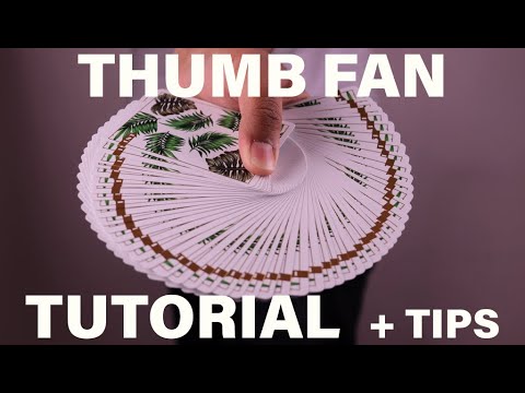 Thumb Fan Tutorial and TIPS with the 1ST V3 Playing cards by Chris ...