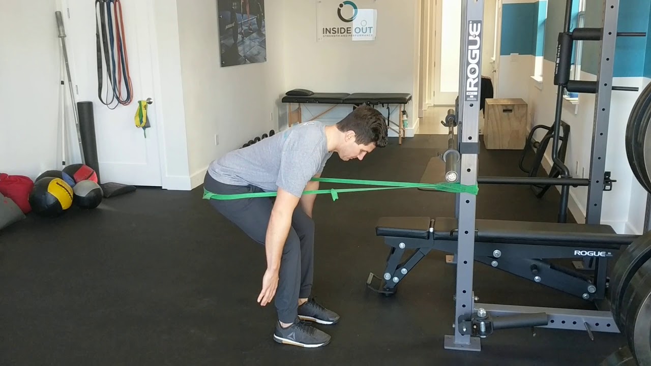 Banded Hip Hinge - Hamstring Mobility - YouTube