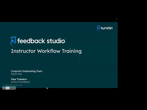 Turnitin Feedback Studio Training Program | YVU | Yogi Vemana University - YouTube