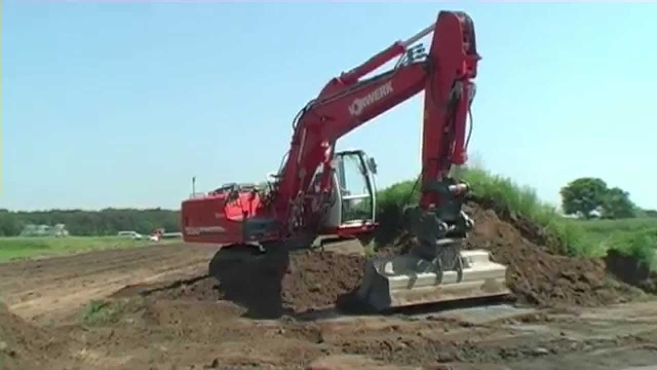 Liebherr 934 im Einsatz - Bagger in Deutschland - YouTube