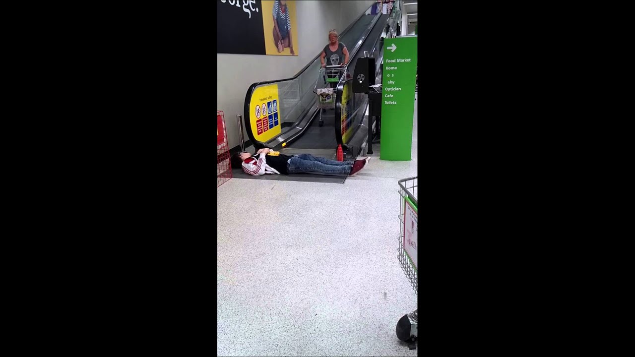 Asda escalator - YouTube