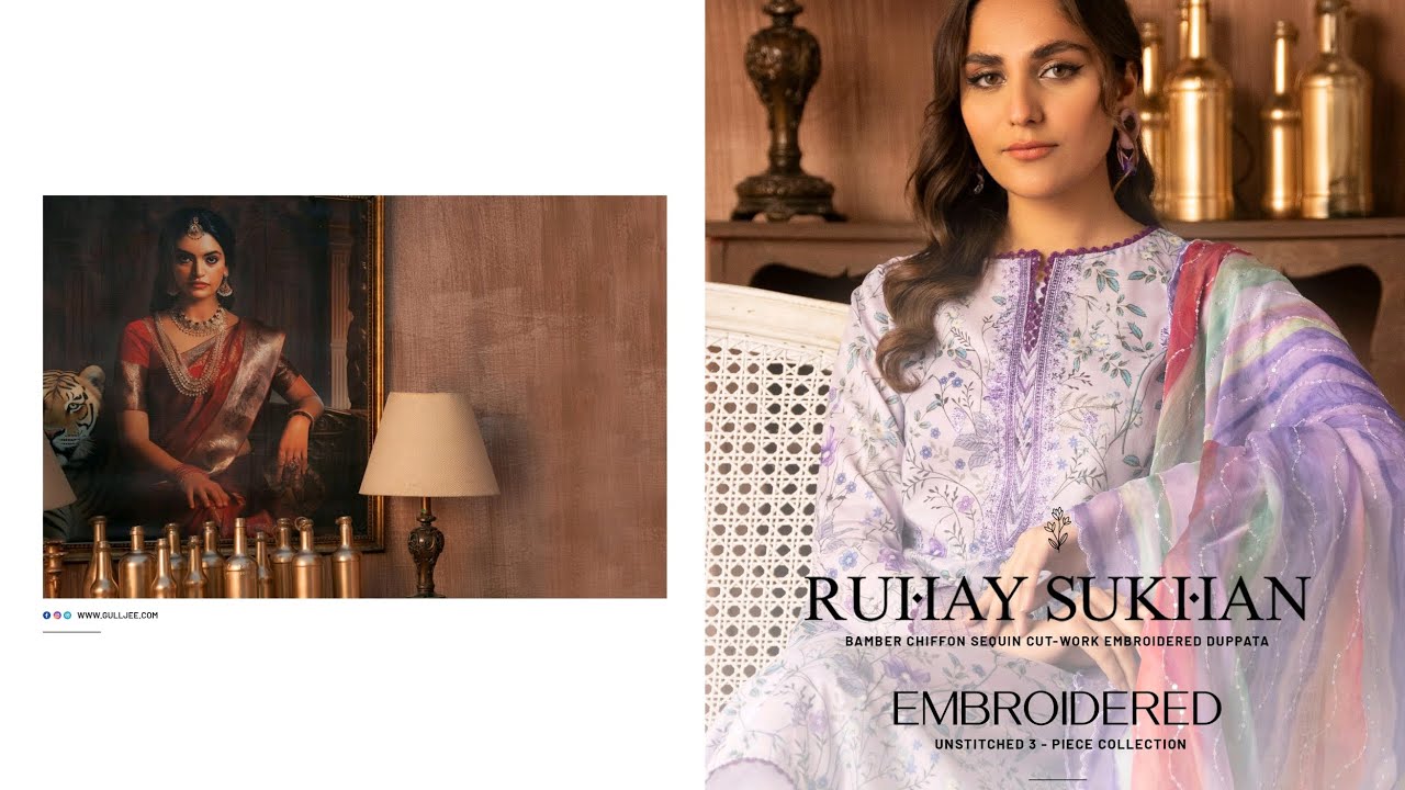 RUHAY SUKHAN BY GULL JEE VOL 10 LUXURY EMBROIDERED LAWN COLLECTION ...
