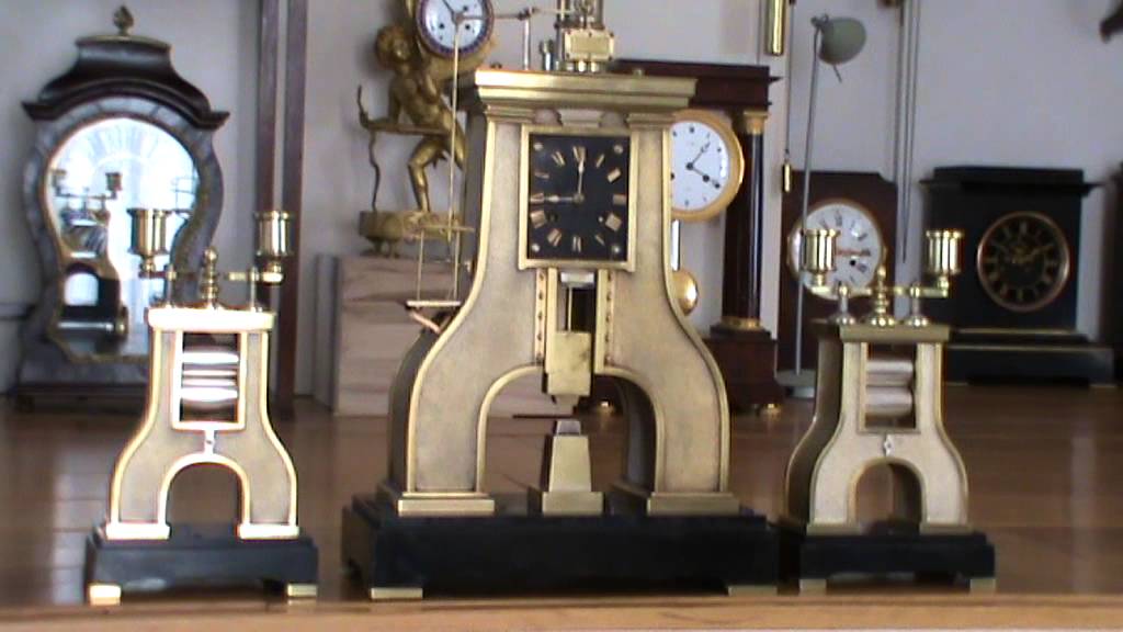 Steam hammer clock - YouTube