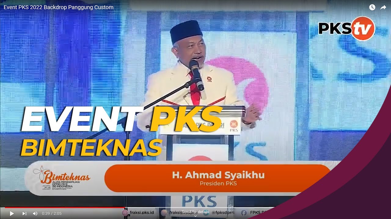 Event PKS 2022 Backdrop Panggung Custom - YouTube