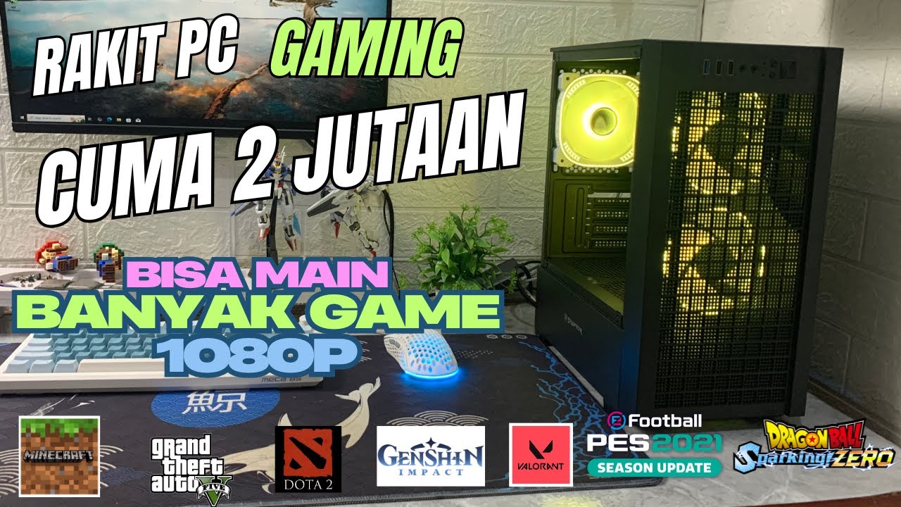 RAKIT PC GAMING 2 Jutaan Bisa Main Banyak Game ges - YouTube