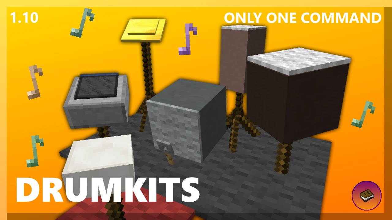 PLAY ON A DRUMKIT in only one command! [Minecraft 1.10] - YouTube