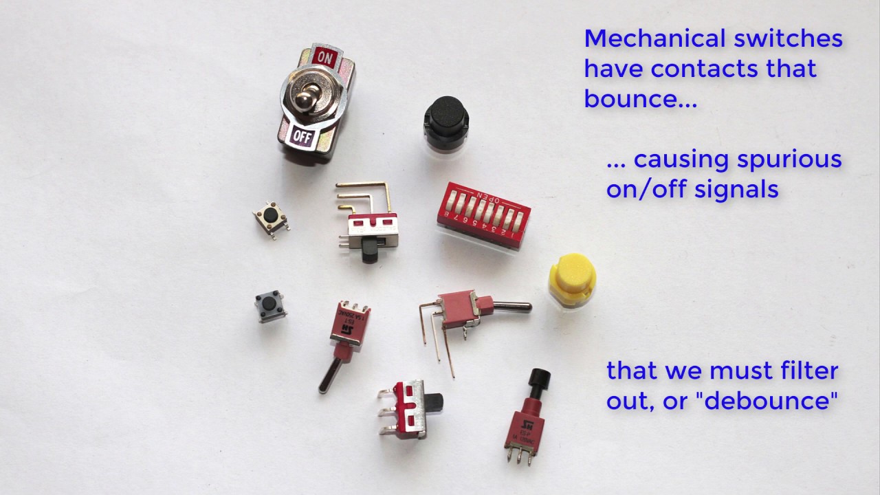 Midrange PIC C programming lesson 3 - Reading Switches - YouTube