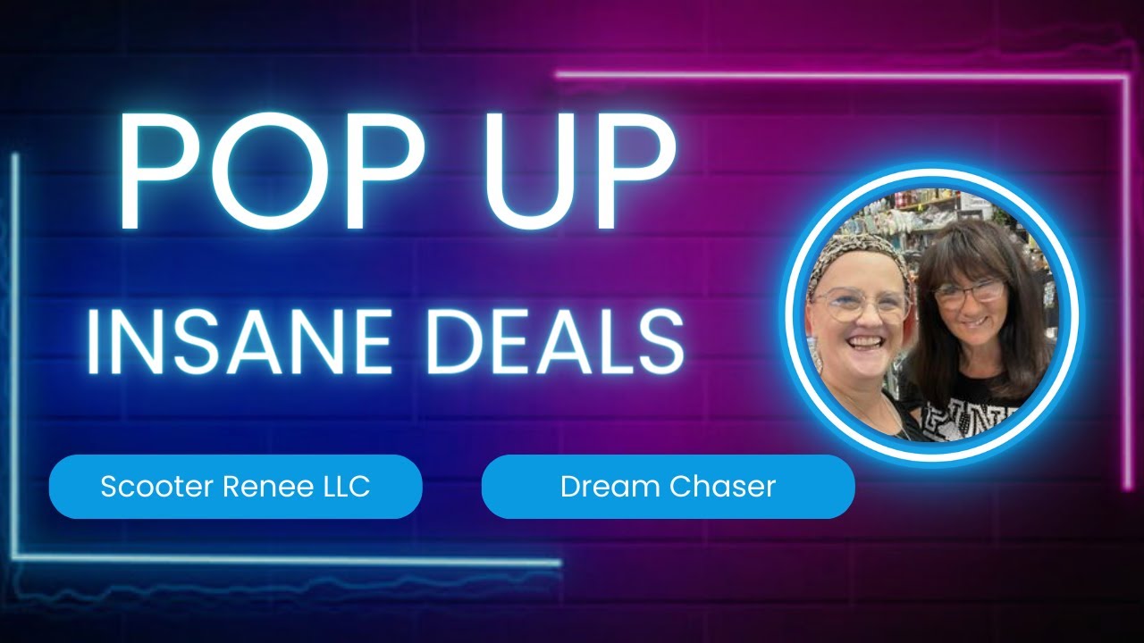 POP UP INSANE DEALS SALE - 8/23 - 2 PM CST/3 PM EST - YouTube
