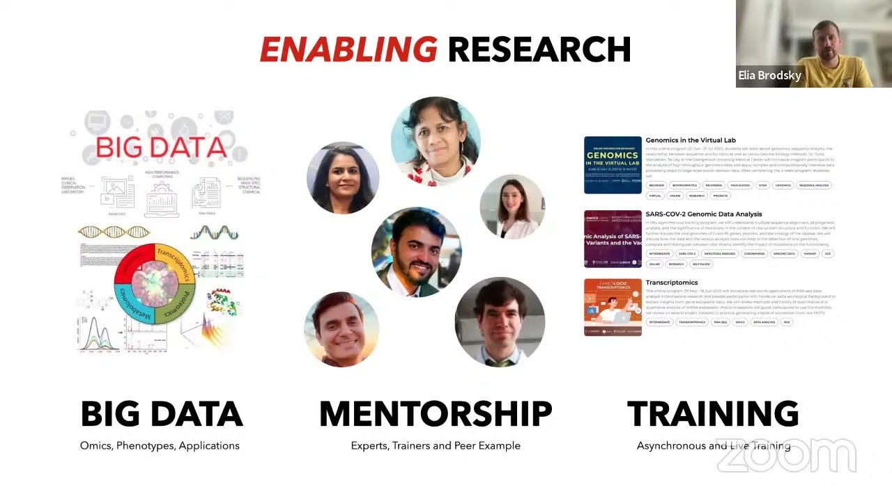 OmicsLogic enabling online mentor guided computational biology training & research - YouTube