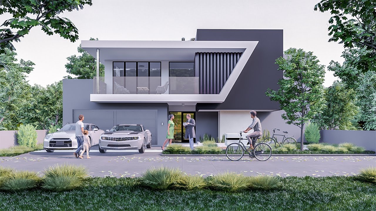 Modern House With Archicad 23 - YouTube