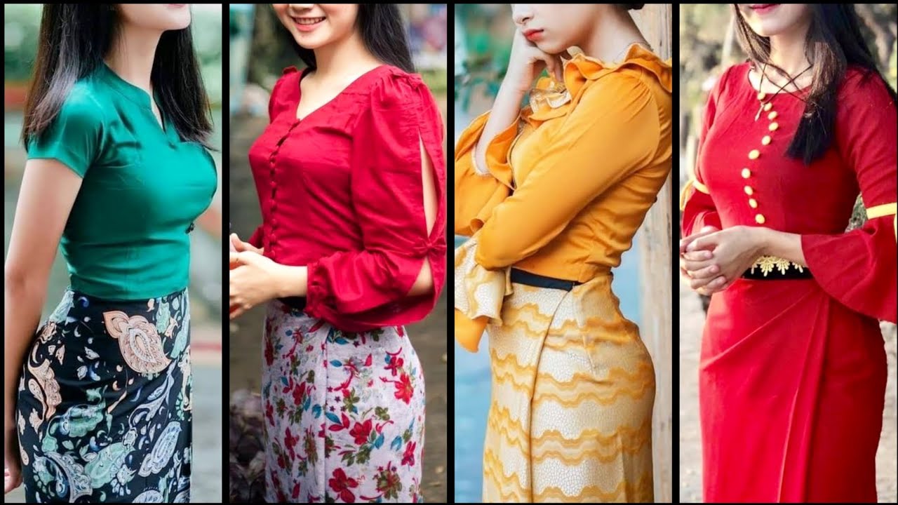 The latest and most unique Myanmar traditional dresses and fabulous ...