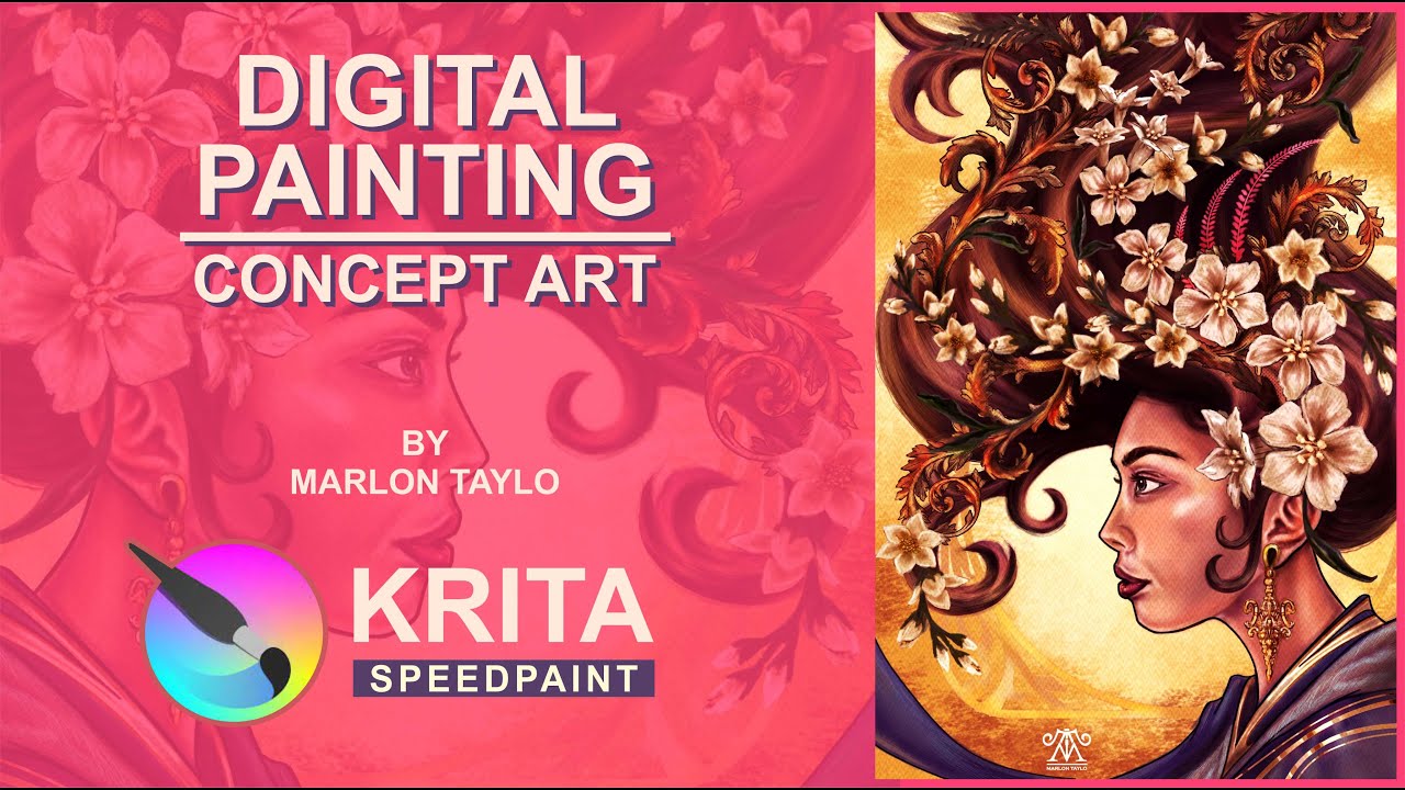 DIGITAL CONCEPT PORTRAIT PAINTING | INKA MAGNAYE FAN ART | HOW TO PAINT ...