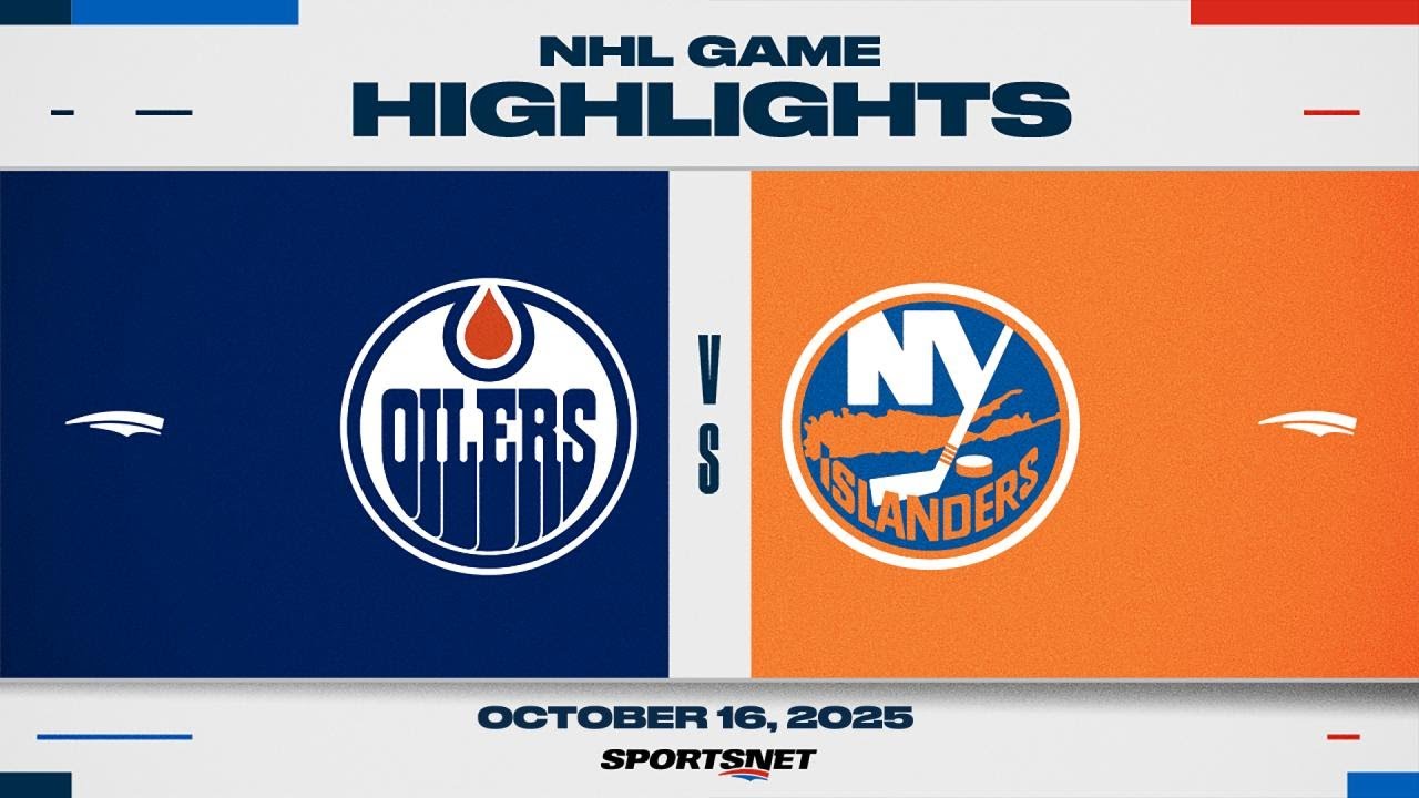 NHL Highlights | Oilers vs. Islanders - October 16, 2025 - YouTube