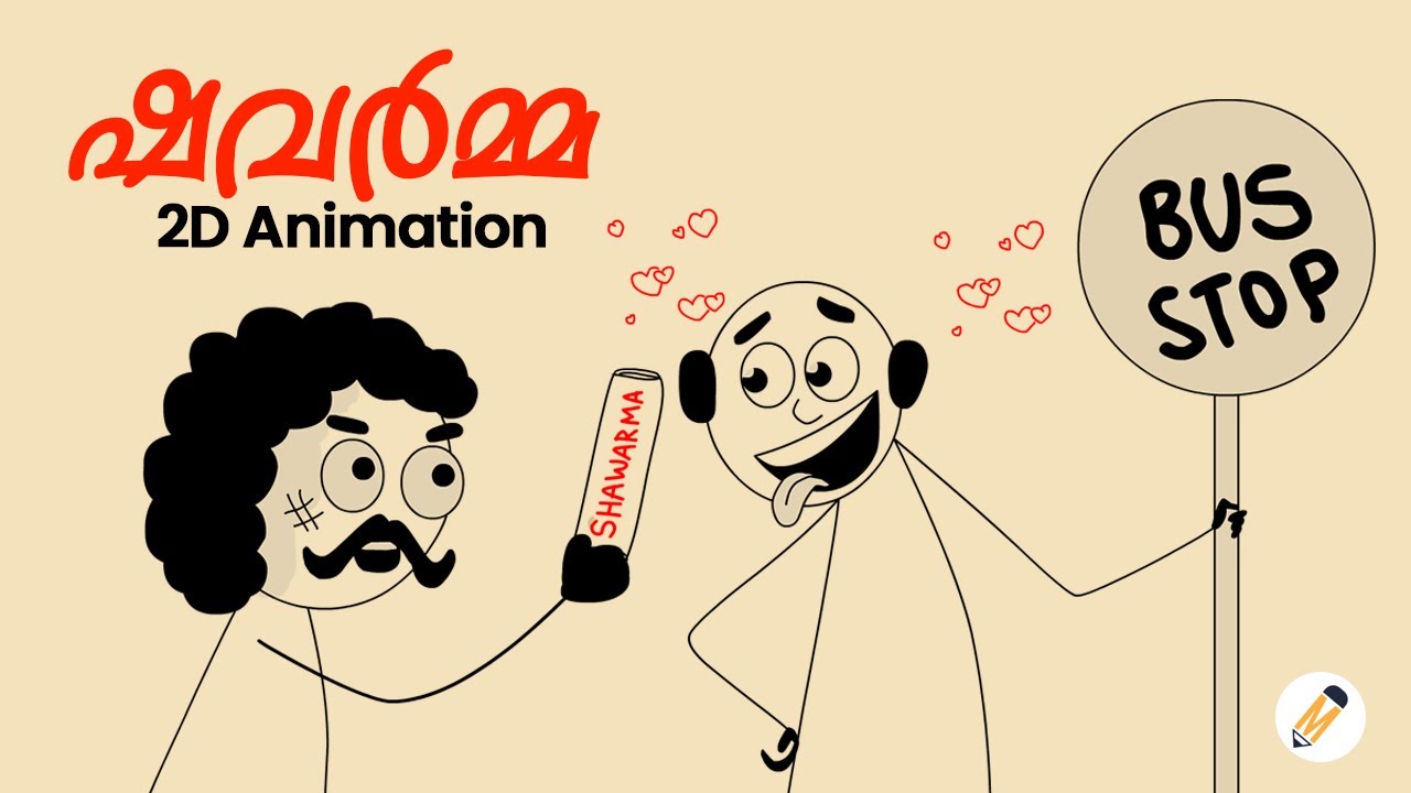 Shawarma Animated version | 2d animation | Funny cartoon comedy ...
