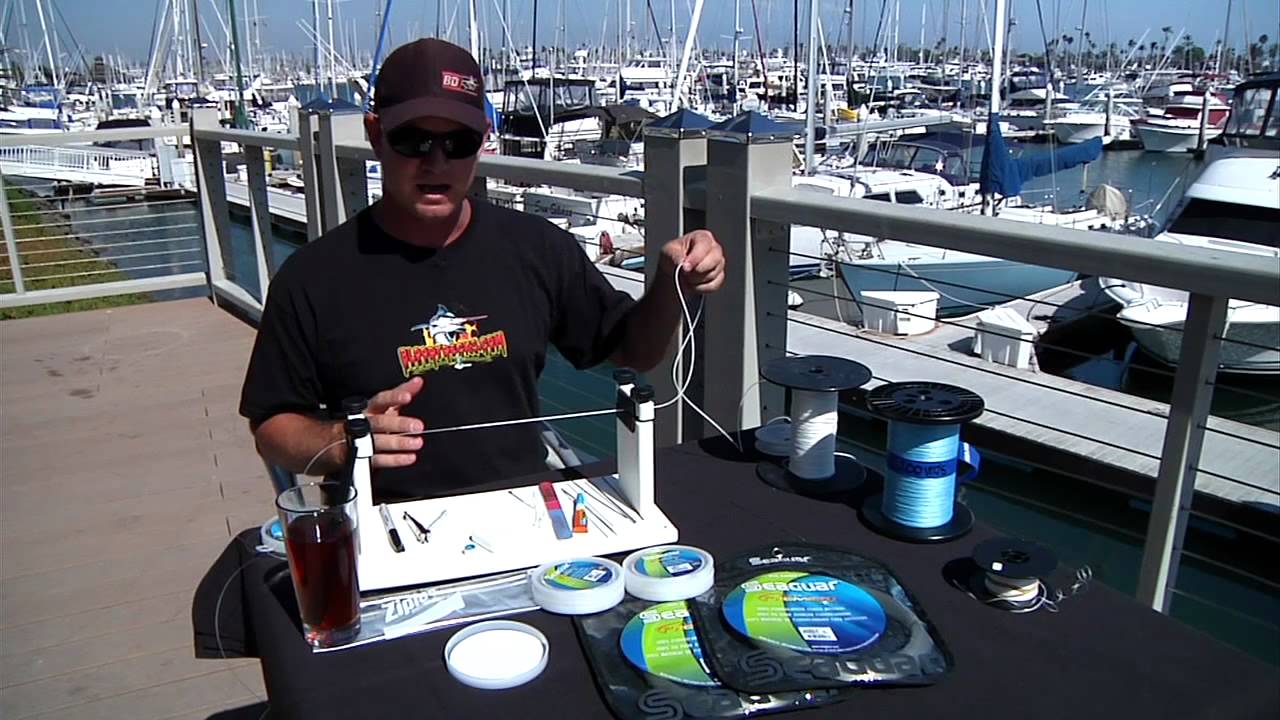 Fishing Tackle Rigging Tips - Tying a Seaguar Wind On Leader ...