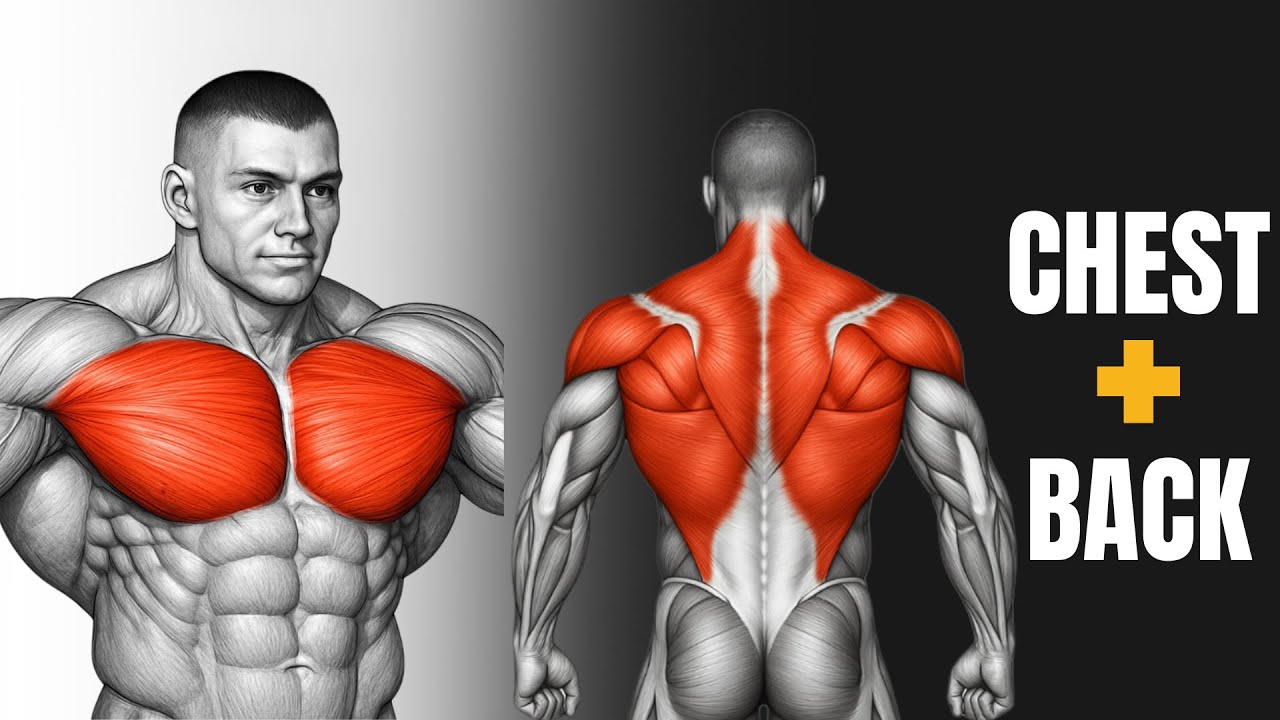 6 Killer Chest & Back Exercises with Dumbbells Only - YouTube