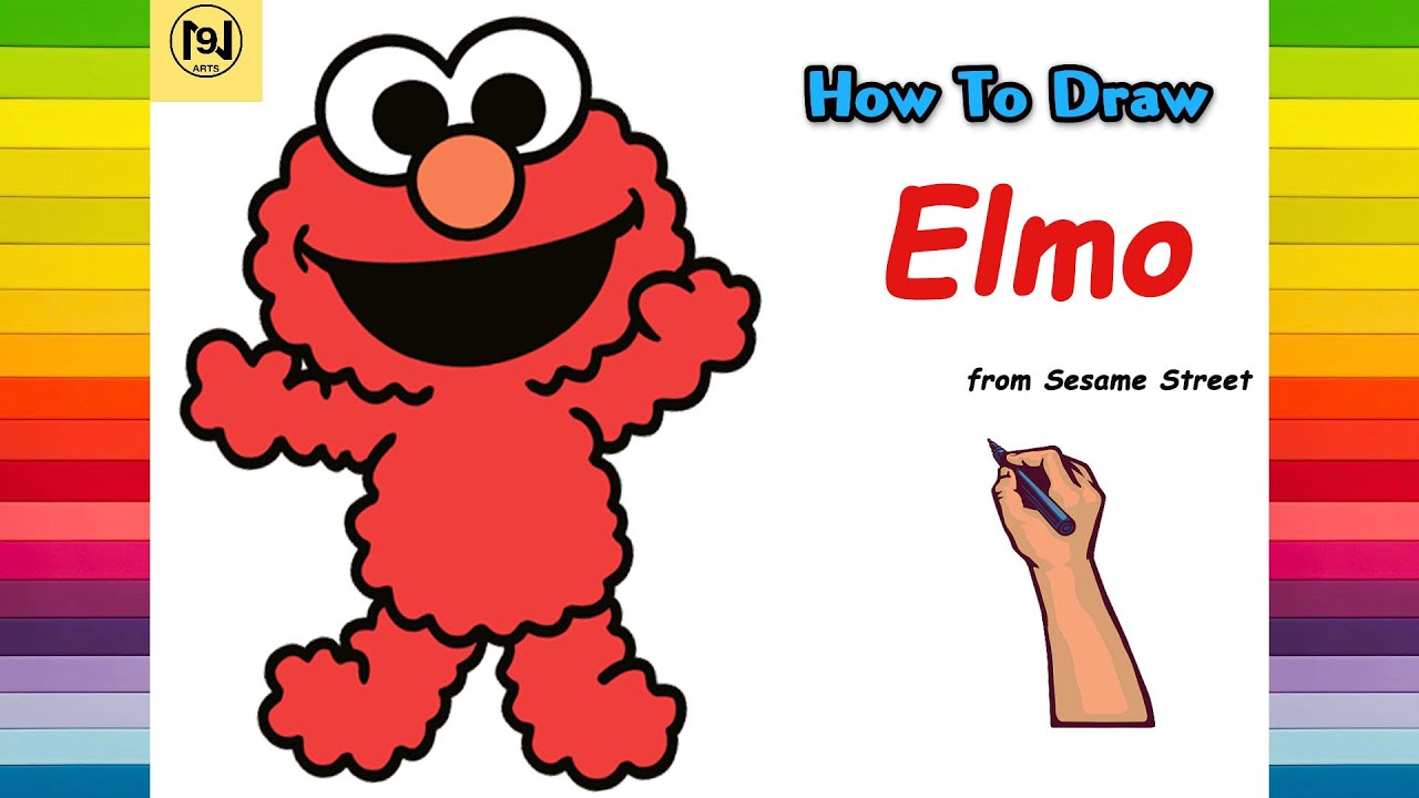 How to Draw Elmo Easy and Cute - YouTube