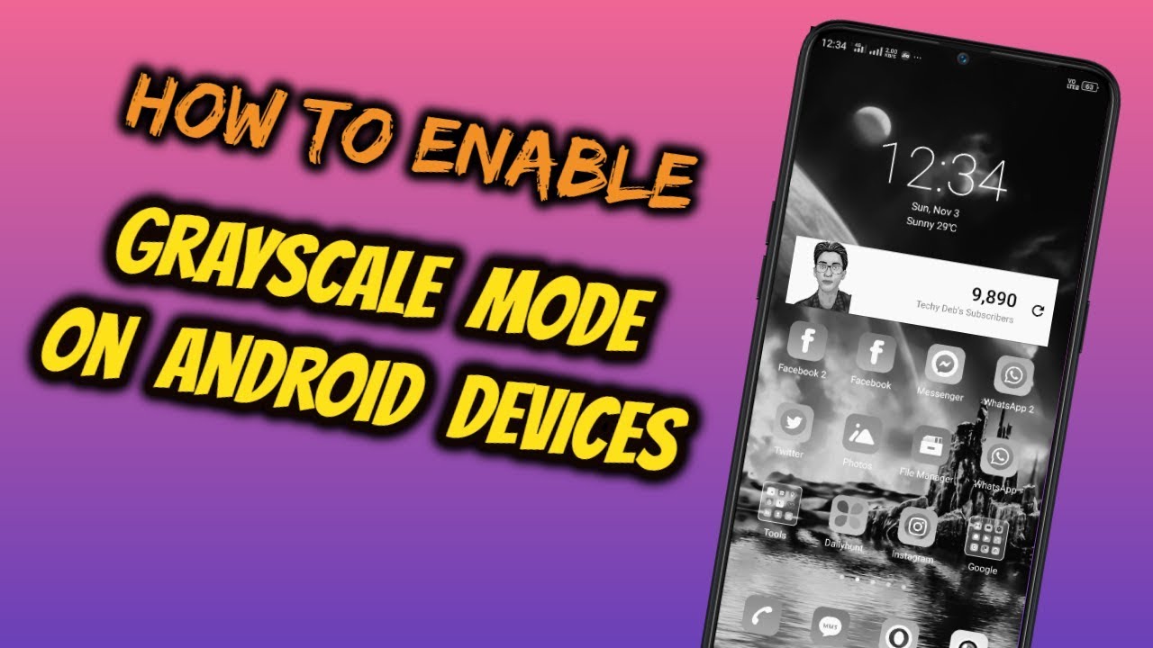 How To Enable Grayscale Mode On Android Devices Black White Mode YouTube how-to-enable-grayscale-mode-on-android-devices-black-white-mode-youtube