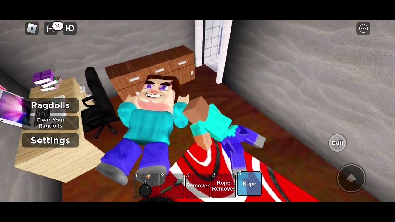 Steve plays Ragdoll! 😁 - YouTube