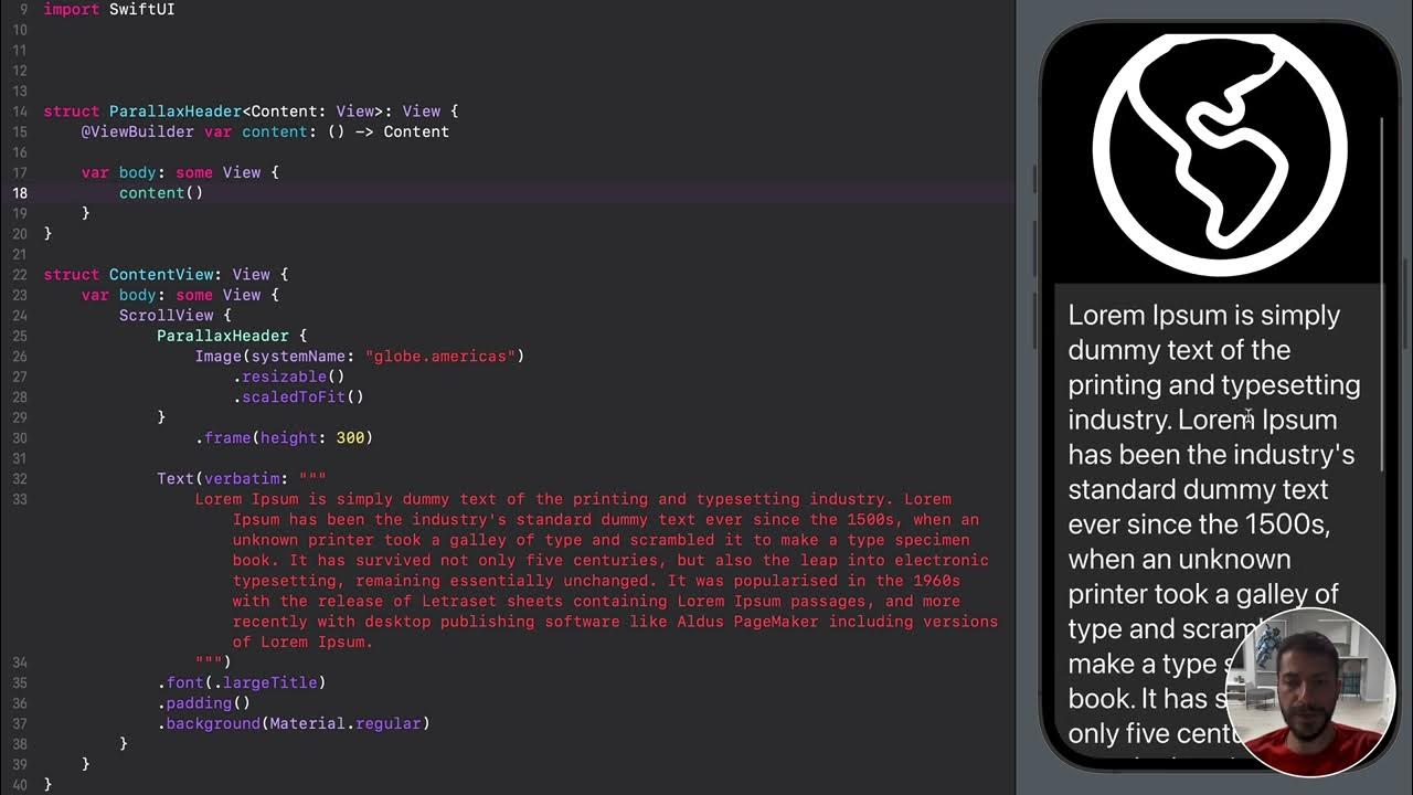 Parallax header in SwiftUI - YouTube