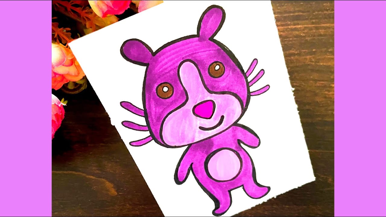 SAGO MINI (ROSIE ) DRAWING || HOW TO DRAW CUTE SAGO MINI STEP BY STEP ...