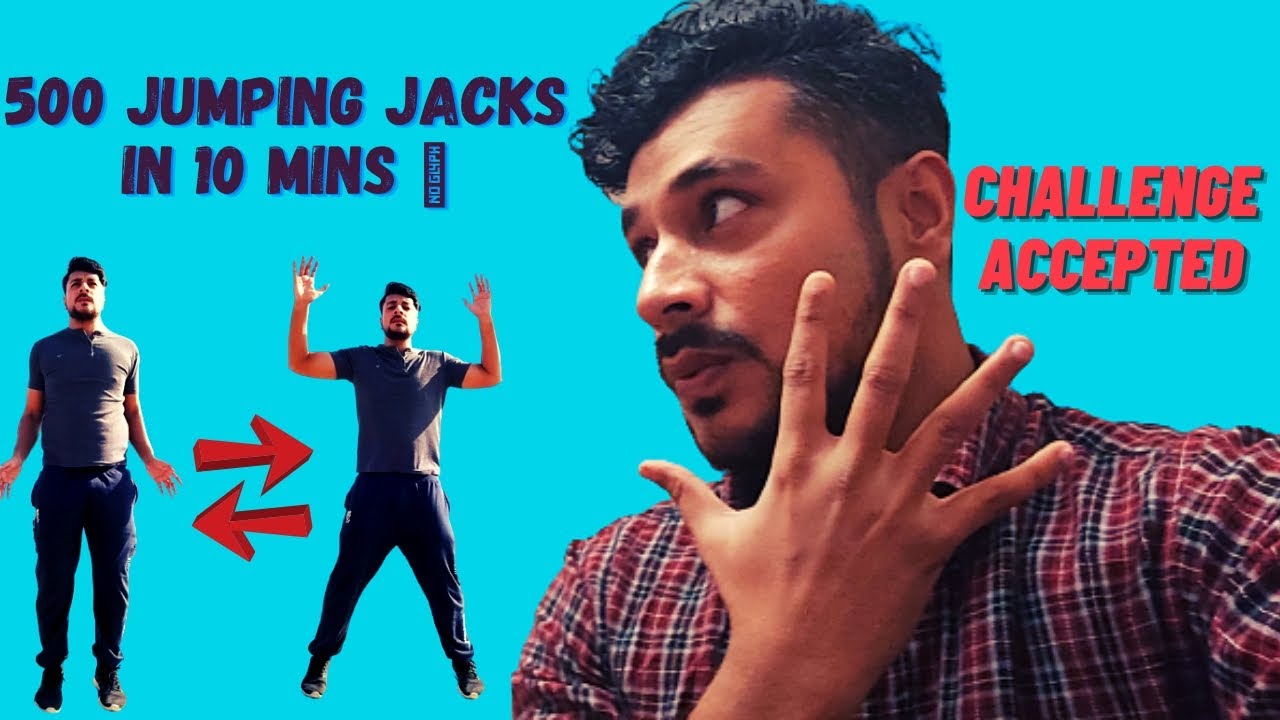 500 *JUMPING JACKS* under 10 mins | Fitness Challenge | Workout - YouTube