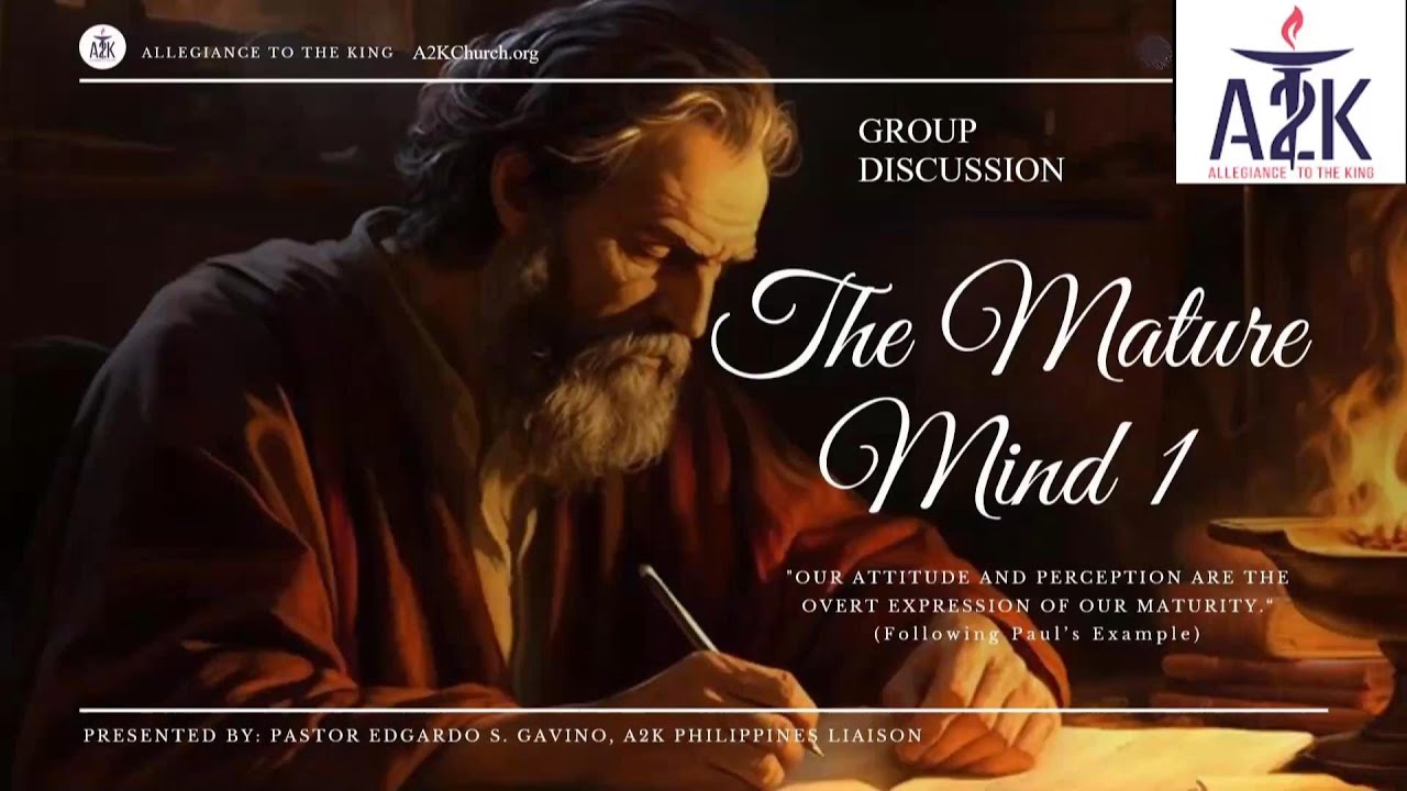 Group Discussion | The Mature Mind 1 | Allegiance to the King - YouTube