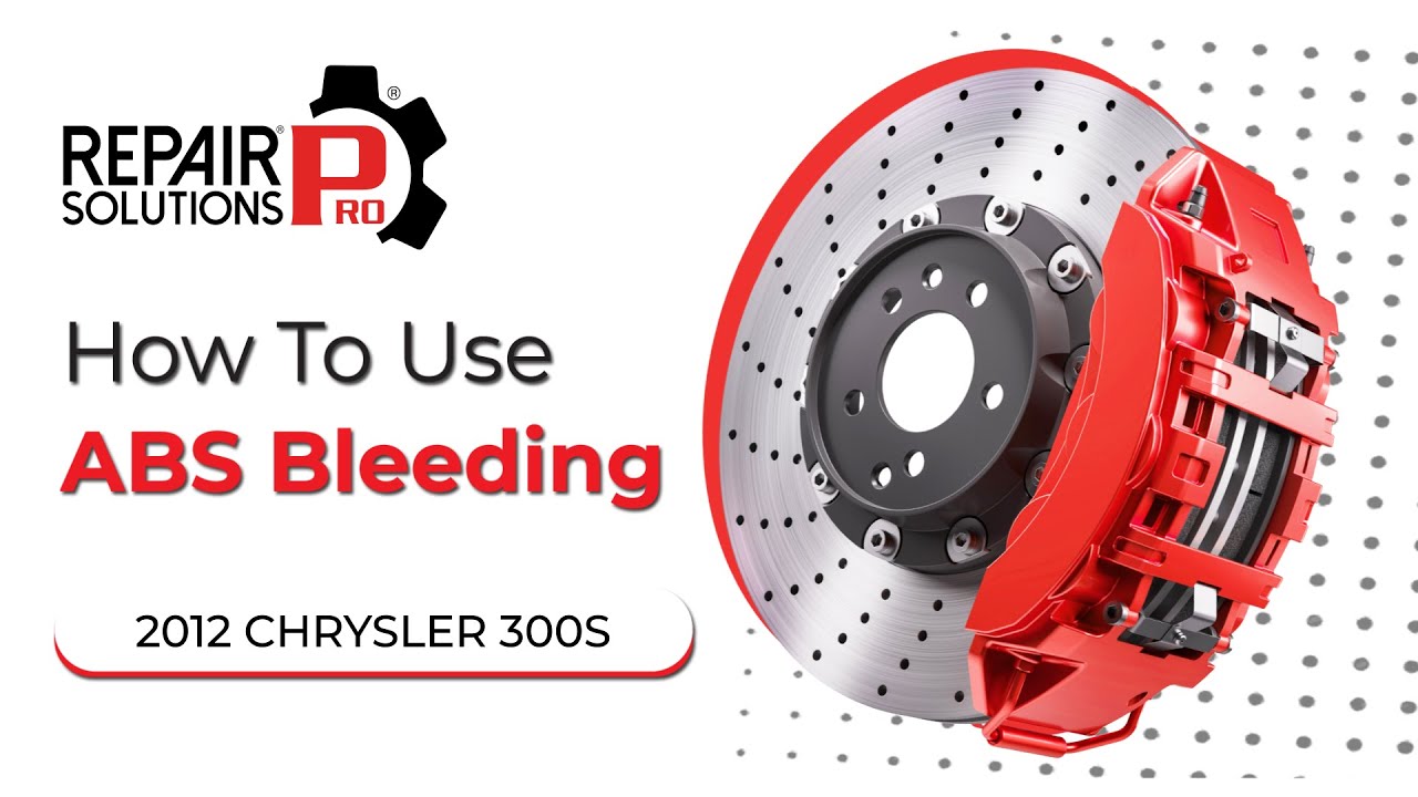 How to Use ABS Bleeding Function on SDS | 2012 Chrysler 300S - YouTube