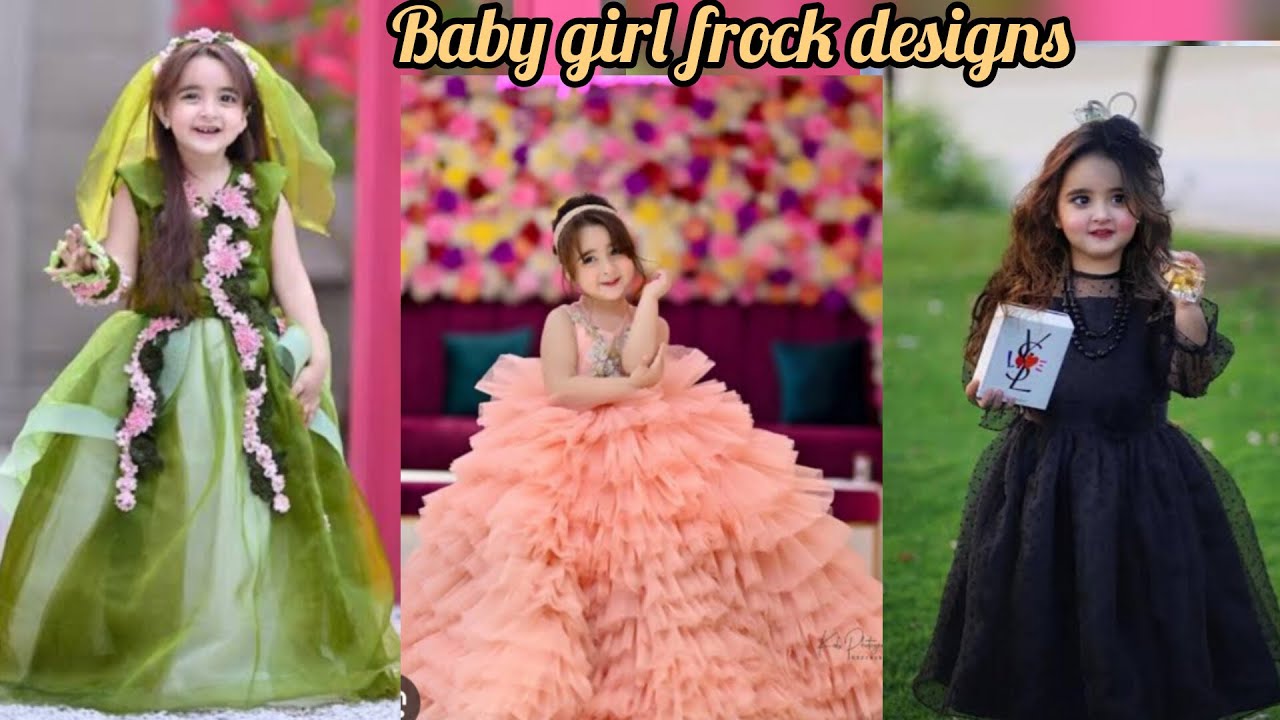 Latest and stylish baby girl frock designs /New baby girl frock ...