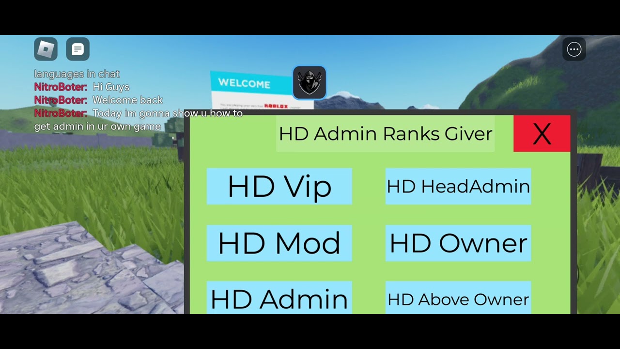 How To Get Admin In Ur Own Game! - YouTube