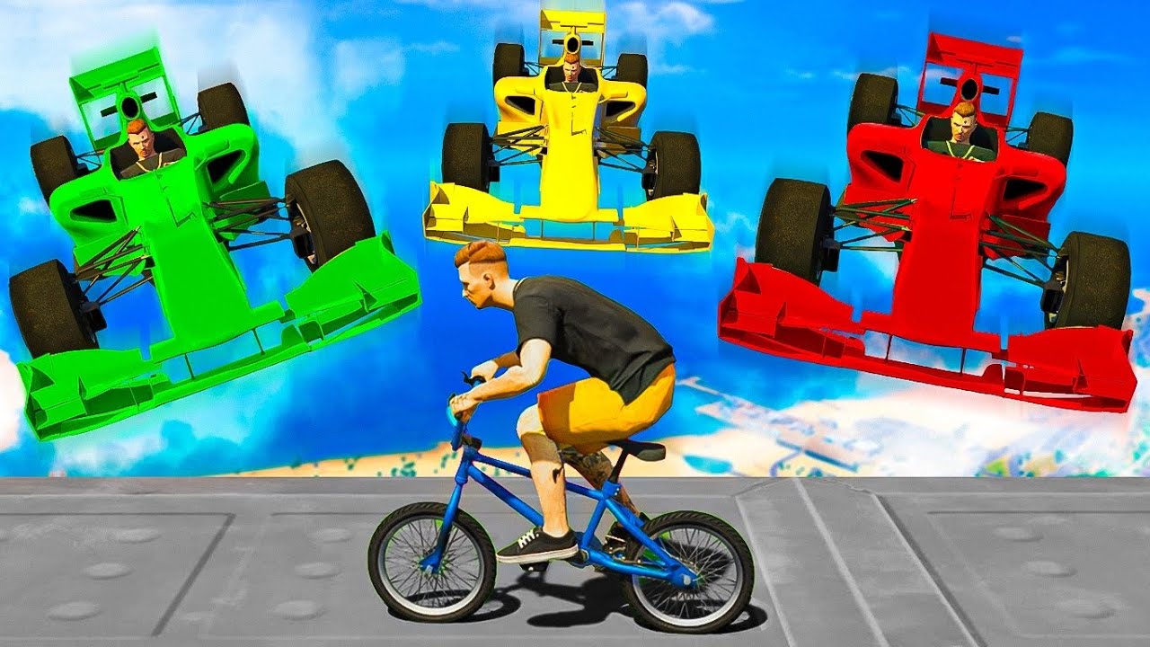 BMX vs FORMULA 1 - O mais rápido do JOGO! - YouTube