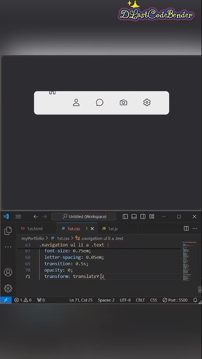 How to create a magic navigation menu using html, css and javascript ...