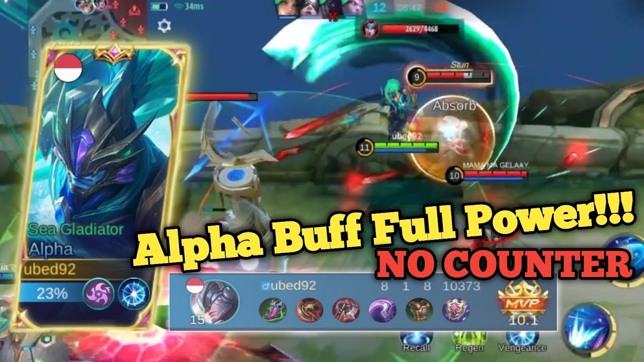CARA MAIN ALPHA BUFF NO COUNTER!! + EMBLEM & BUILD TERSAKIT 2023 ...