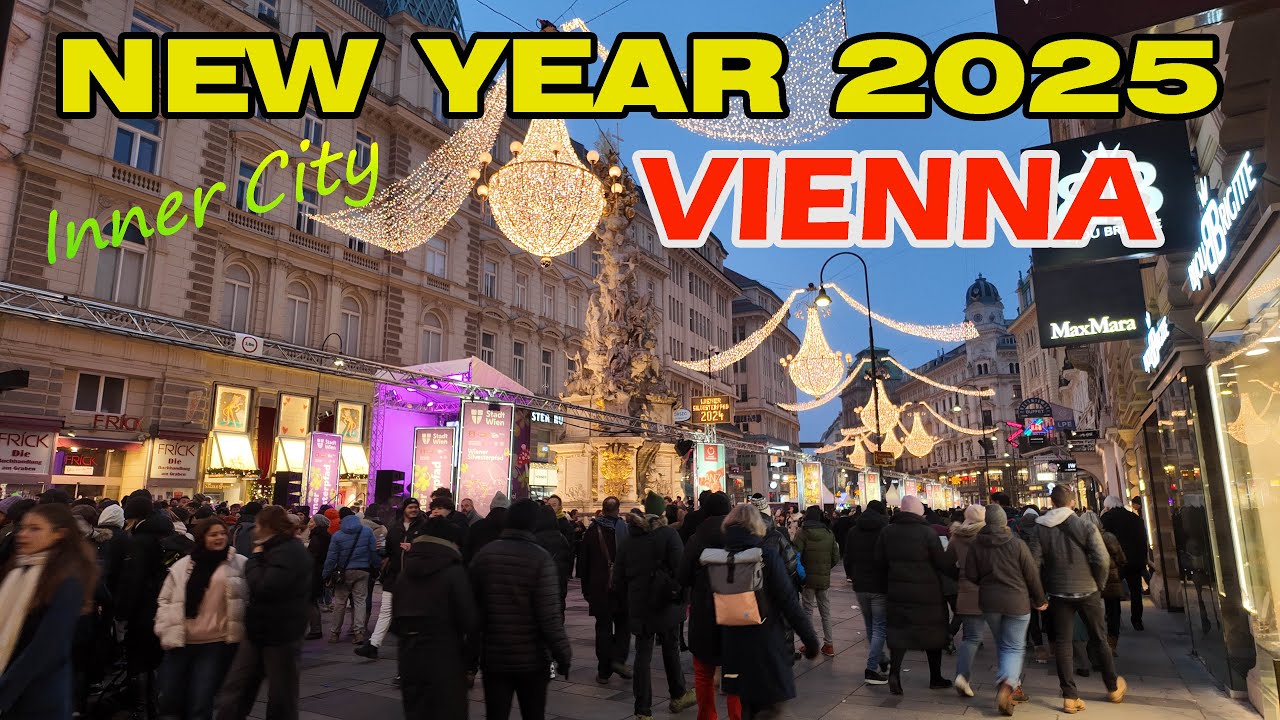 A Magic New Year celebration in Vienna 2025 | Vienna walk 4K - YouTube