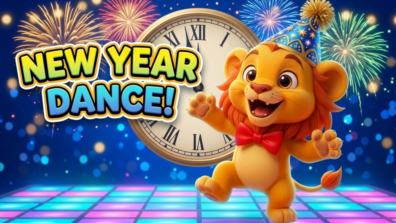 Happy New Year Dance Song for Kids Move & Celebrate - YouTube