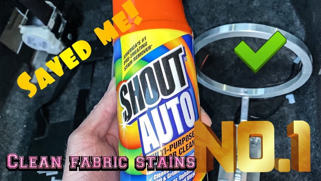 Shout Auto review for cleaning automotive fabric - YouTube