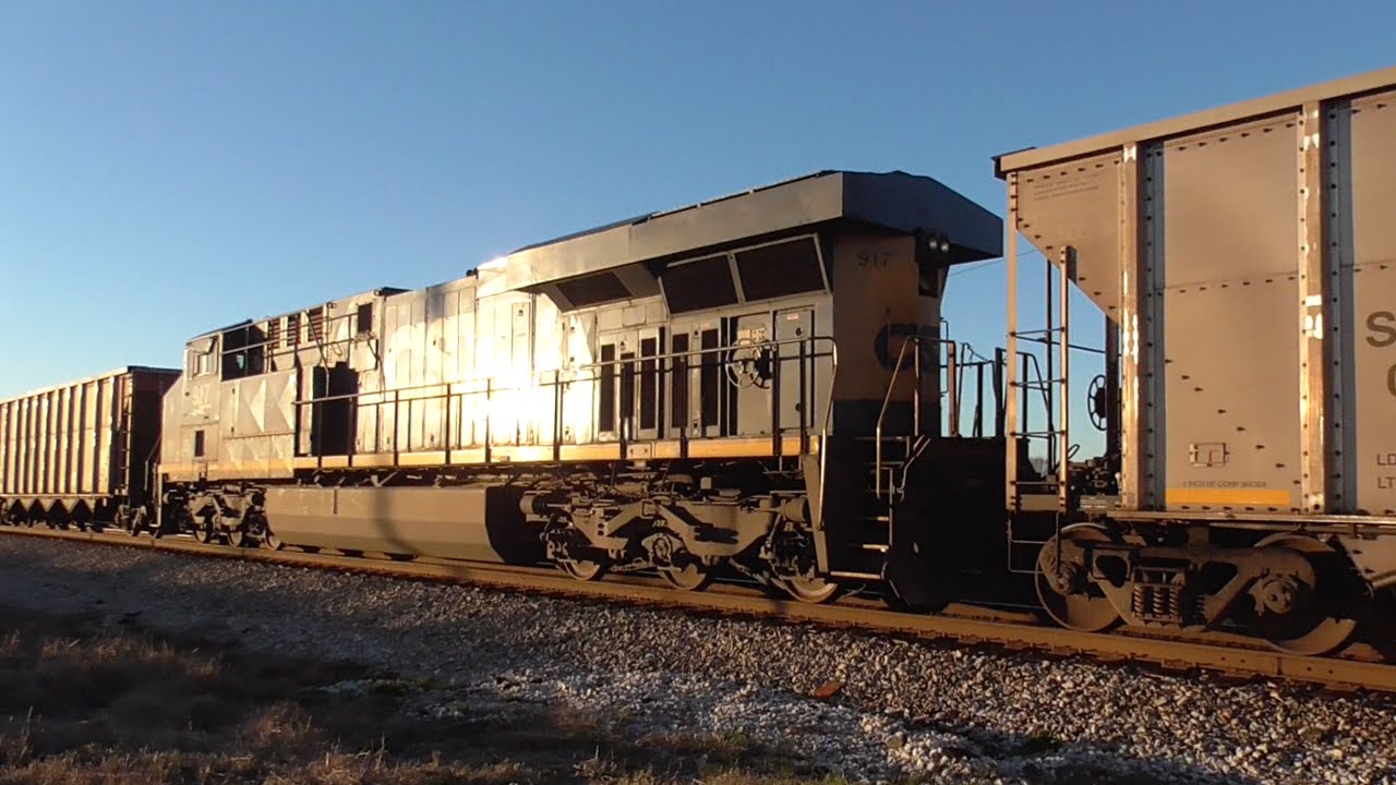 [1n] Chasing CSX Coal Empties E148 w/ 129 Cars and Mid-DPU, Athens ...