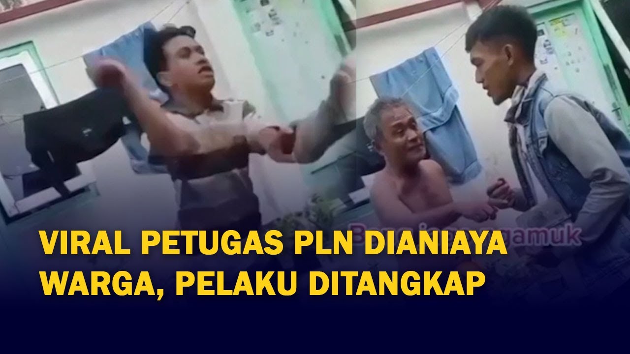 Viral! Warga Pukul Petugas PLN Usai Cabut Meteran Listrik di Bantul, Pelaku Ditangkap! - YouTube