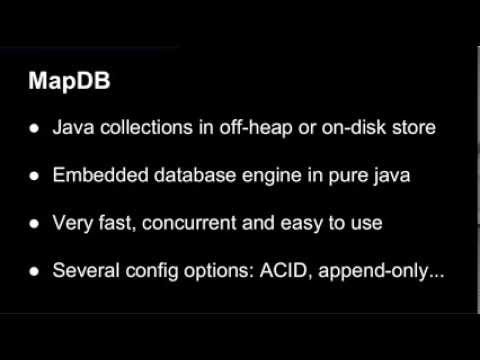 MapDB overview - YouTube
