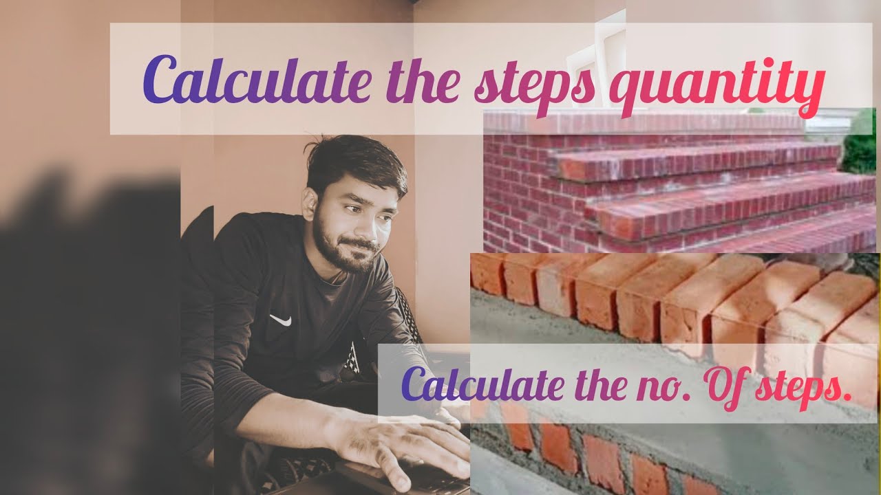 estimate of how to calculate stair step quantity.#stepbystep # ...