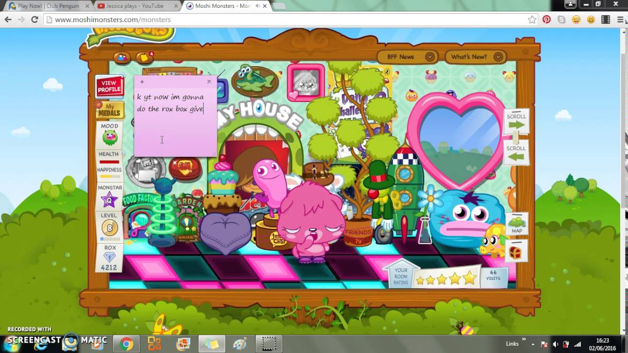 lets play moshi monsters angry poppet and rox box give away - YouTube