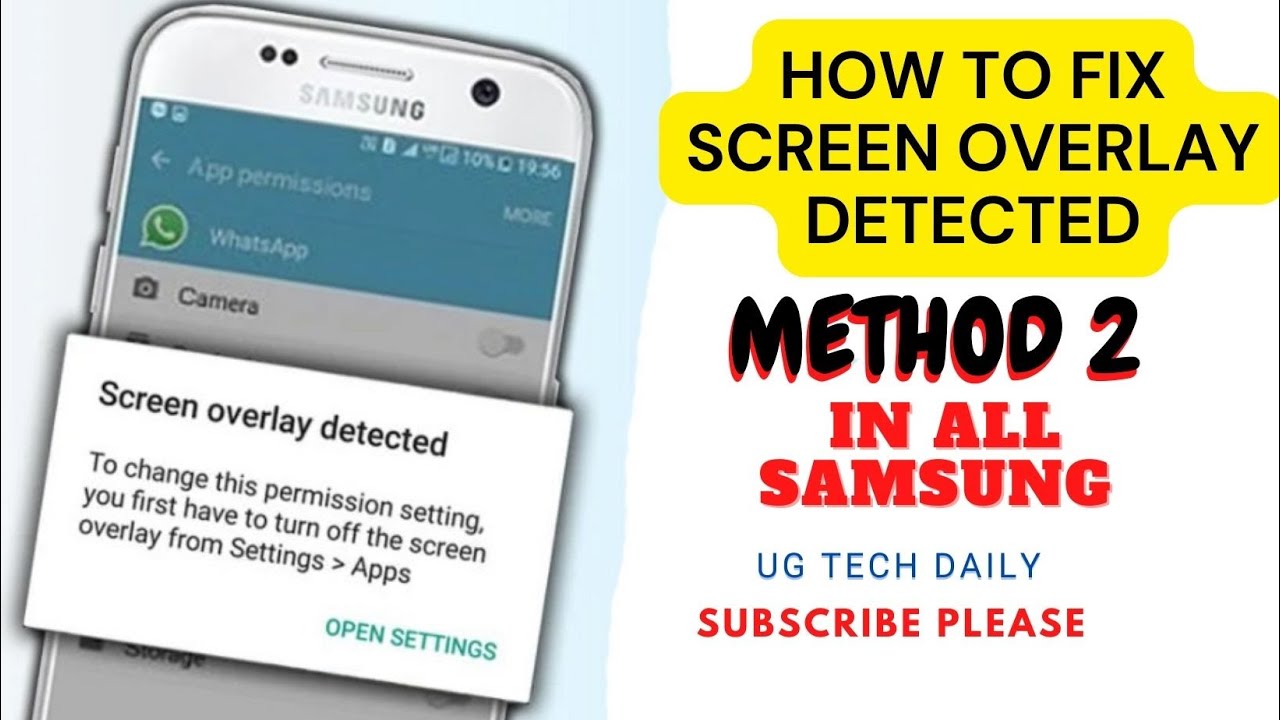 How to fix screen overlay detected the SECOND method(2) 2023 UNVEILED ...